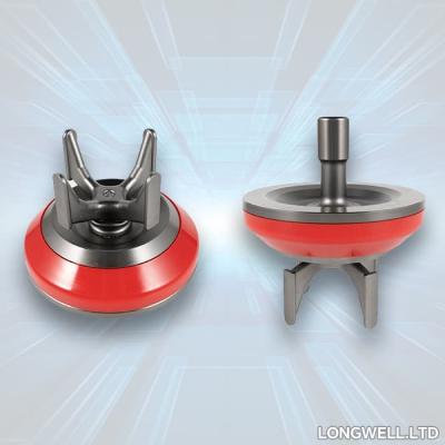Quality Red NBR Insert Mud Pump Valve ASSY AH36001-05.12A.03 Polyurethane Casting Mud for sale