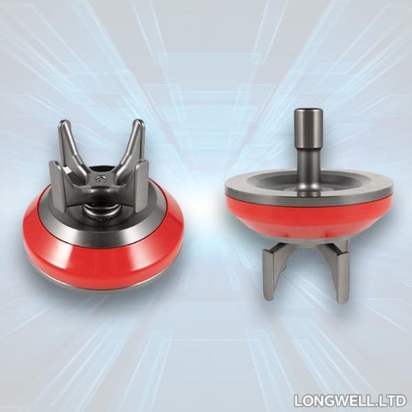 Quality Red NBR Insert Mud Pump Valve ASSY AH36001-05.12A.03 Polyurethane Casting Mud for sale