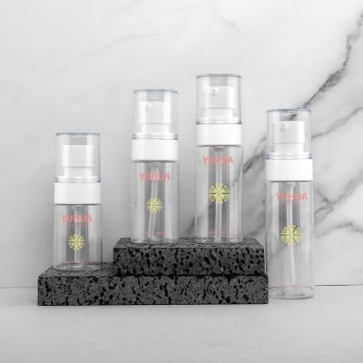 China 30ml 40ml 50ml 60ml 70ml PET Plastic Bottles With Besuty Pump for sale