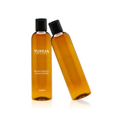 China PET 240ml Plastic Shampoo Bottle Eco Friendly Body Wash Lotion Bottle for sale