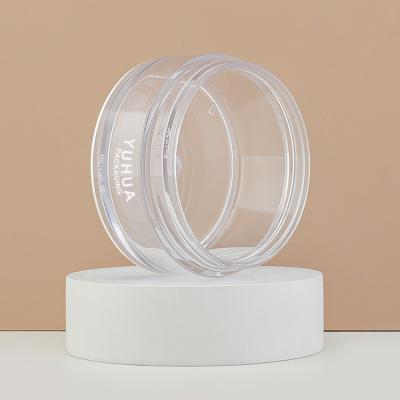 Cina barattolo spesso dell'ANIMALE DOMESTICO della parete di forma Oblate 45g con l'imballaggio di plastica bianco della lozione della crema del cappuccio in vendita
