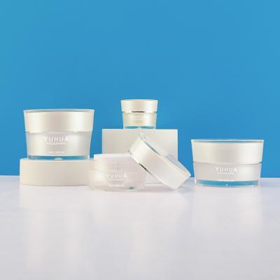 Cina Multi barattoli cosmetici acrilici colorati per la crema facciale 5G-30G di cura di pelle in vendita