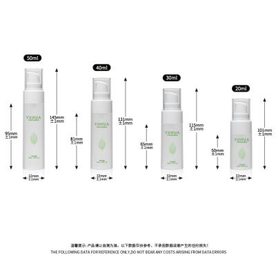 중국 Eco 우호적 펌프 화장 로션 병 파란불 얼어붙은 혈청 에어리스 펌프 병 20 밀리람베르트 판매용