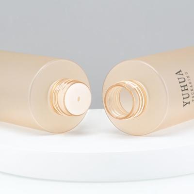 China Cylinder 180ml Frosted Makeup Lotion Pump Bottle For Personal Care for sale