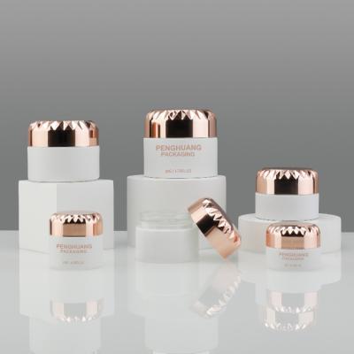 Cina bottiglie d'imballaggio di vetro di 5g 10g 15g 20g 30g 50g con il coperchio su misura in vendita