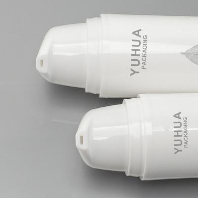 China Custom Plastic Packaging Bottles 15ml 30ml 50ml White Airless Bottles for sale