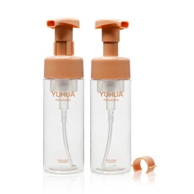 China Smooth Surface Plastic Foam Bottle 150ml 250ml Clear Foam Soap Dispenser for sale