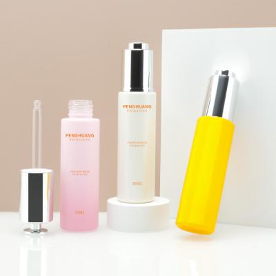 China Label Printing 30ml Serum Dropper Bottles Refines Skin Texture for sale