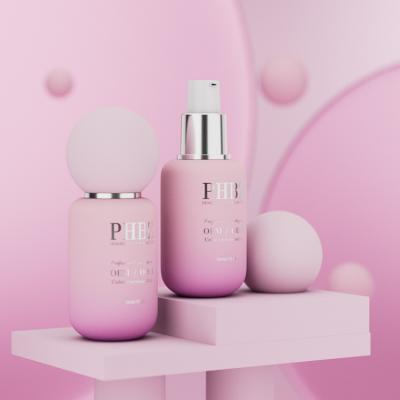 China Round Glass Cream Lotion Bottles 30ml Customized Logo for sale