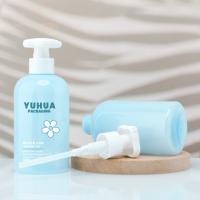 China 300ml Plastic Lotion Bottle With Pump For Shampoo Serum for sale