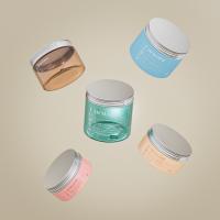 China Skincare Plastic Packaging Jars With Screw Cap Smooth Surface for sale
