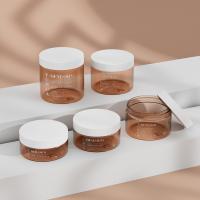 China Skincare Plastic Packaging Jars With Screw Cap Smooth Surface for sale