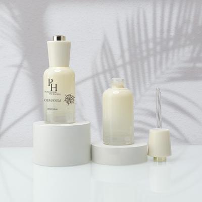 China OEM ODM Hair Oil Serum Bottle With Glass Dropper 30ml 1oz Cosmetic Packaging Container for sale