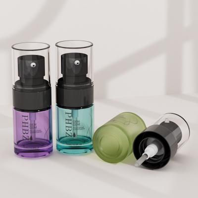 China 15ml Frosted Glass Foundation Bottles for Customizable Cosmetics for sale