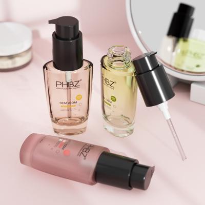 China Serum Lotion Pump Bottle 50ml Glass Liquid Foundation Bottles with Pump for sale
