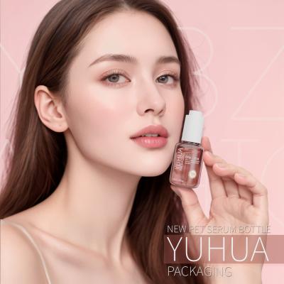 China 50ml Customizable Serum Dropper Bottles ODM / OEM Clear Oil Serum Plastic Bottle for sale