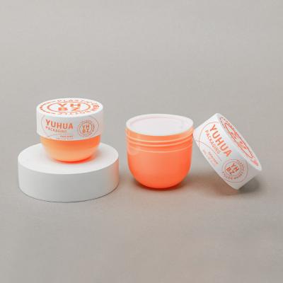 China Custom Logo Printed Plastic Packaging Jars For Body Butter And Face Cream for sale