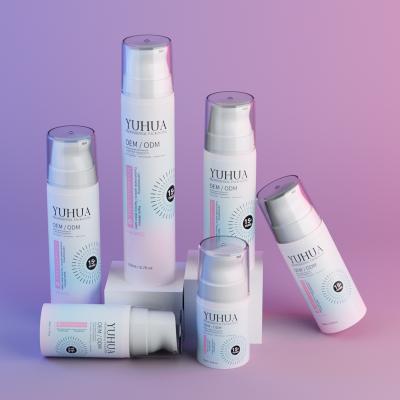 Cina Flacone Rotondo Lozione Shampoo Schiuma Plastica per la Pulizia del Viso in vendita