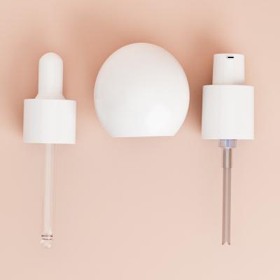 China Empty Wholesale Pump Bottles 30ML Round Ball Cap Square Glass Liquid Foundation Bottles for sale