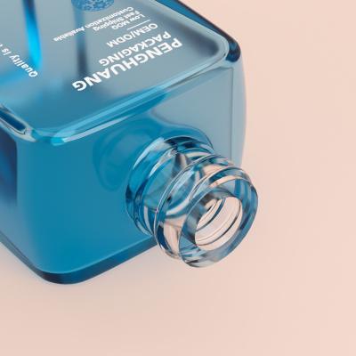 China Empty Wholesale Pump Bottles 30ML Round Ball Cap Square Glass Liquid Foundation Bottles for sale