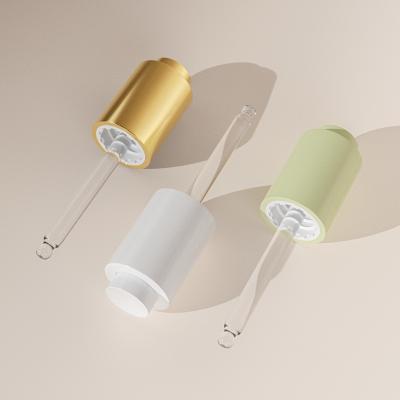 China Custom Glass Serum Dropper Bottles 30ml Green Hiar Oil Glass Bottle With Press Dropper for sale