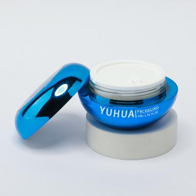 Custom Cosmetic Jar 30g 50g Luxury Screw Top Plastic Cream Jar For Skincare Packaging