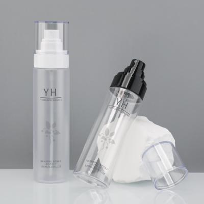 China Clear Mist Spray Bottle Custom Color Cosmetic Plastic Bottle 120ml 150ml for Perfume Makeup Toner for sale