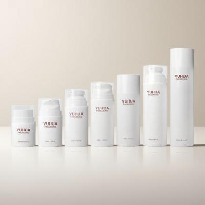 China Custom Volume Refillable Airless Pump Bottle for Cosmetic Use with MOQ 10000pcs for sale