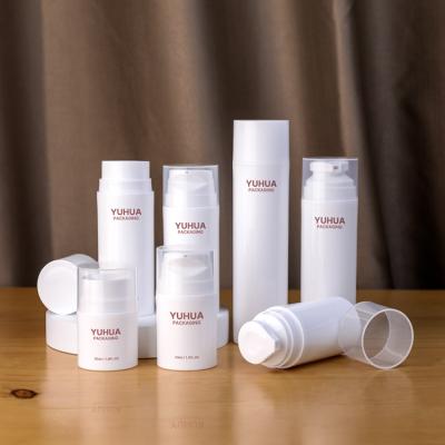 China Custom Volume Refillable Airless Pump Bottle for Cosmetic Use with MOQ 10000pcs for sale
