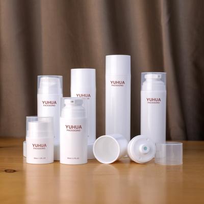 China Custom Volume Refillable Airless Pump Bottle for Cosmetic Use with MOQ 10000pcs for sale