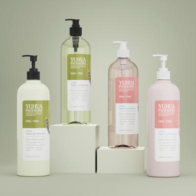 China 1000ML Luxury Eco-Friendly Plastic Pump Bottle for Shampoo Conditioner with Lotion Pump for sale