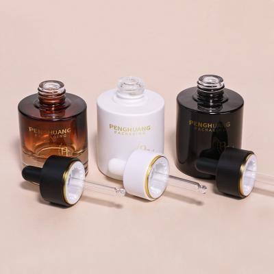 China Transparent Glass Serum Dropper Bottles for Custom Skincare Requirements for sale
