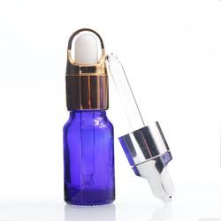 China 10ml Blue Bottle Empty Glass Dropper Bottles With Pipette Dropper Glass Bottles for sale