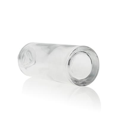 China Clear Glass 30ml Serum Dropper Bottles Matte Black Cap Cosmetic Packaging Bottle for sale
