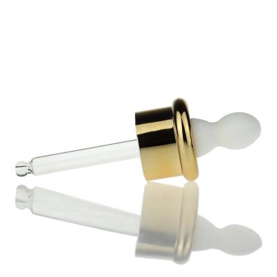 China High Quality 20 Ml Bottles Skin Care Glass Essence Cosmetic Serum Dropper Bottle Gold Cap Essential Oil Bottle S032 for sale