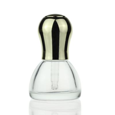 China White Clear Oval Small Glass Dropper Bottles 20ml For Skin Care Serum for sale