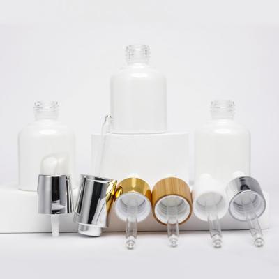 China 35ml OEM White Skin Care Bottle Glass Container With Dropper for sale