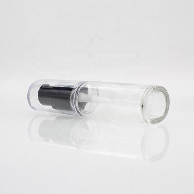 China 35ml Empty Ellipse Glass Powder Foundation Bottle For Cosmetic Packaging Liquied Makeup OEM for sale