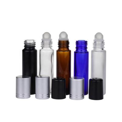 Cina Profumi il rullo del vetro trasparente 10ml imbottiglia con il cappuccio di alluminio dell'argento dell'oro in vendita