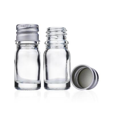 China Gold Dropper 5ml Oil Dropper Glass Bottle Transparent For Personal Care for sale