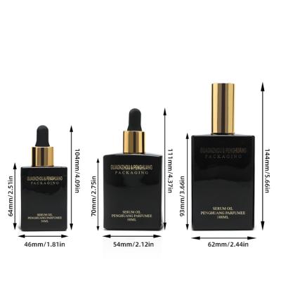 Cina imballaggio cosmetico dell'olio essenziale del siero di 30ml 50ml 100ml del contagoccia della pompa di vetro della bottiglia in vendita