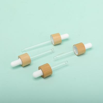 China Green Bamboo Essential Oil Dropper Bottle aluminum and plastic Collar for sale