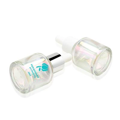 China unique design 30ml serum bottle with silver dropper for sale