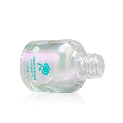 China unique design 30ml serum bottle with silver dropper for sale