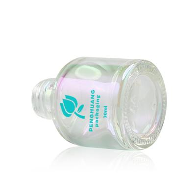 China unique design 30ml serum bottle with silver dropper for sale