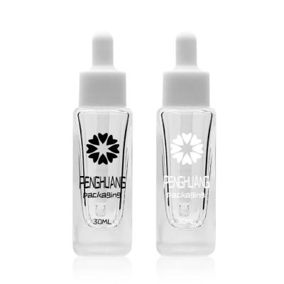 China 50ml serum glass bottle with white dropper for sale