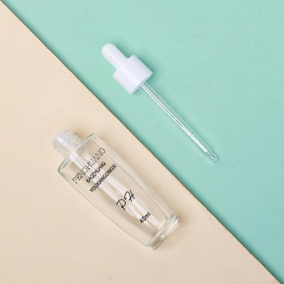 China Oil Dropper Bottle Press Dropper Lotion Glass Serum Bottle 40ml for sale