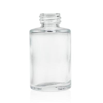 China 30ml Round Shape Glass Empty Foundation Bottle With Press Pump for sale