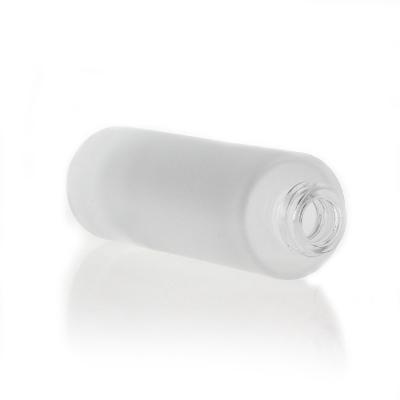 China Liquid Foundation Bottle Frosted With Black Pump for sale