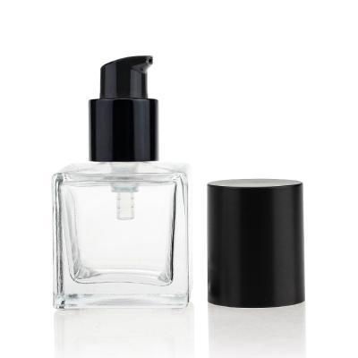 China Empty 15ml 30ml Airless Foundation Bottle Clear With Pump for sale